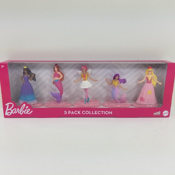 Barbie | Toys | Barbie Micro Collection 5pk Mermaids Fairies Princess ...